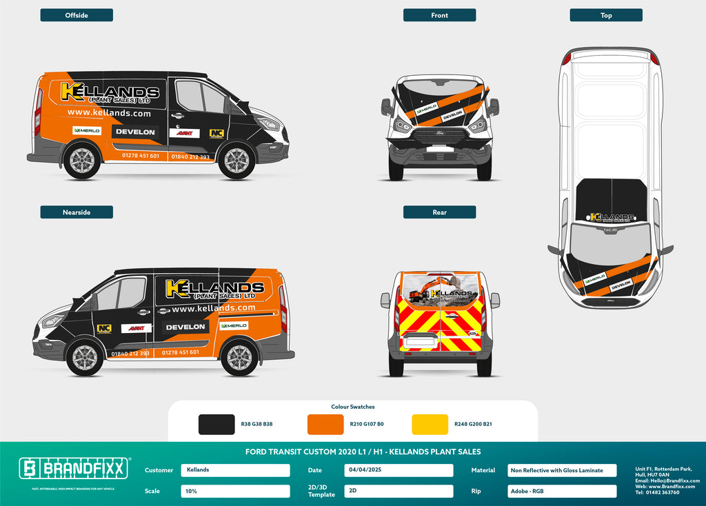 Ford Transit Custom Trail - Kellands Design – Vehicle Livery Solutions ...