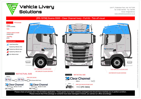 Scania S500 - Clear Channel Livery Design – Vehicle Livery Solutions My ...