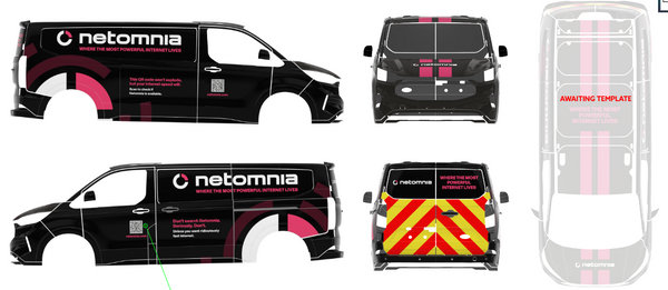 Ford Transit Custom 2025 L2 H1 Including Full Roof - Netomnia Design ...