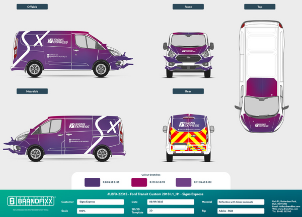 Ford Transit Custom L1 H1 2018 - Signs Express Central Lancashire & So ...