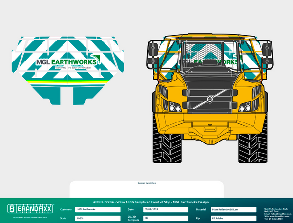 Volvo A30G Templated Decals - MGL Earthworks Design – Vehicle Livery ...