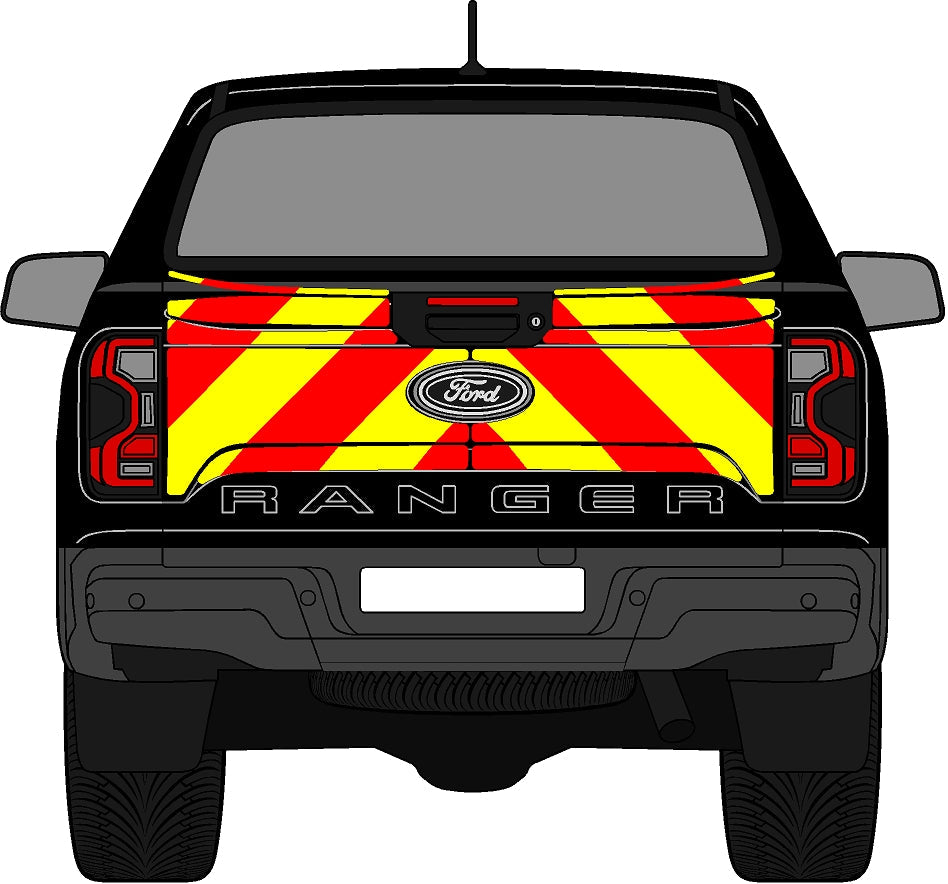 Ford Ranger Pickup Rear Chevrons (2023+) – Vehicle Livery Solutions My ...